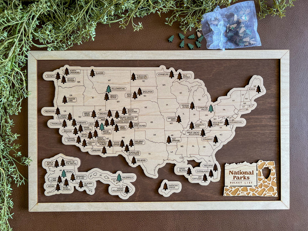 National Parks Map – Track Your U.S. Park Adventures – Hyder Handcrafted