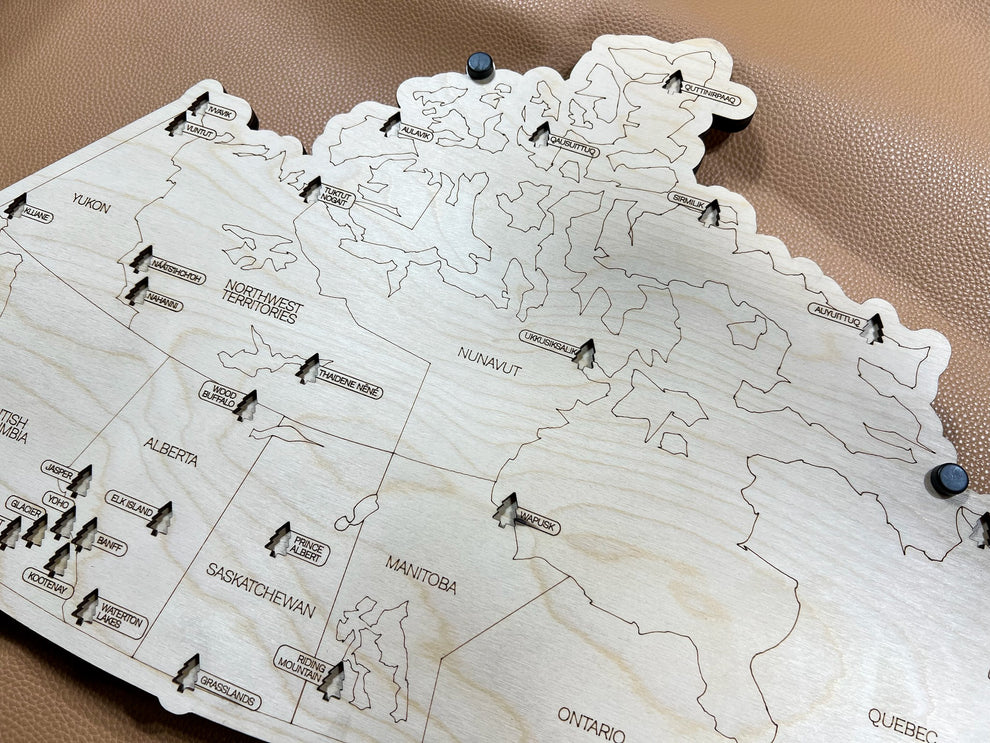 Canadian National Parks Map – Track Park Visits with Tokens – Hyder ...